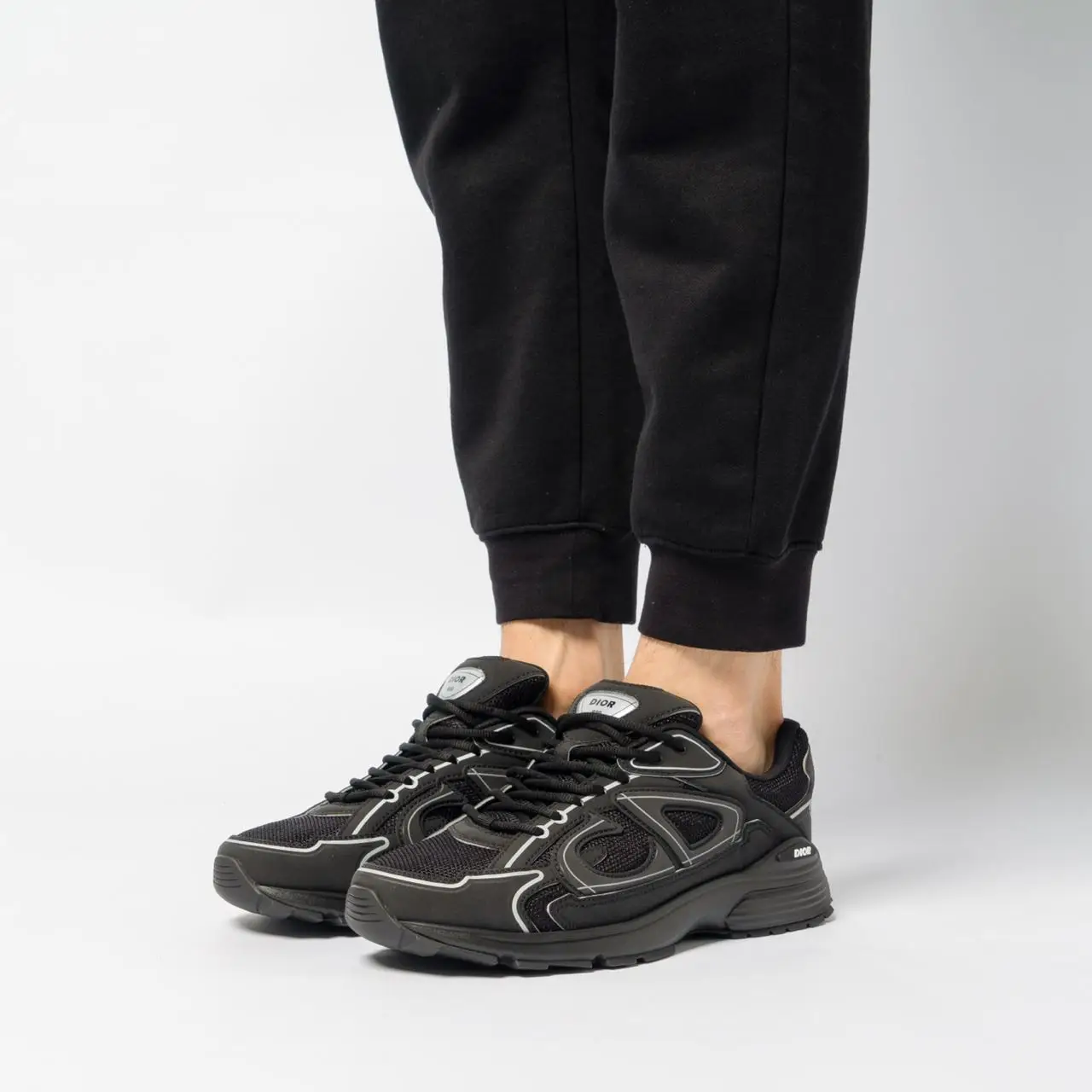 Christian Dior B30 Mesh Fabric Sneakers Black – voilà.id Christian Dior B30 Mesh Fabric Sneakers Black – voilà.id