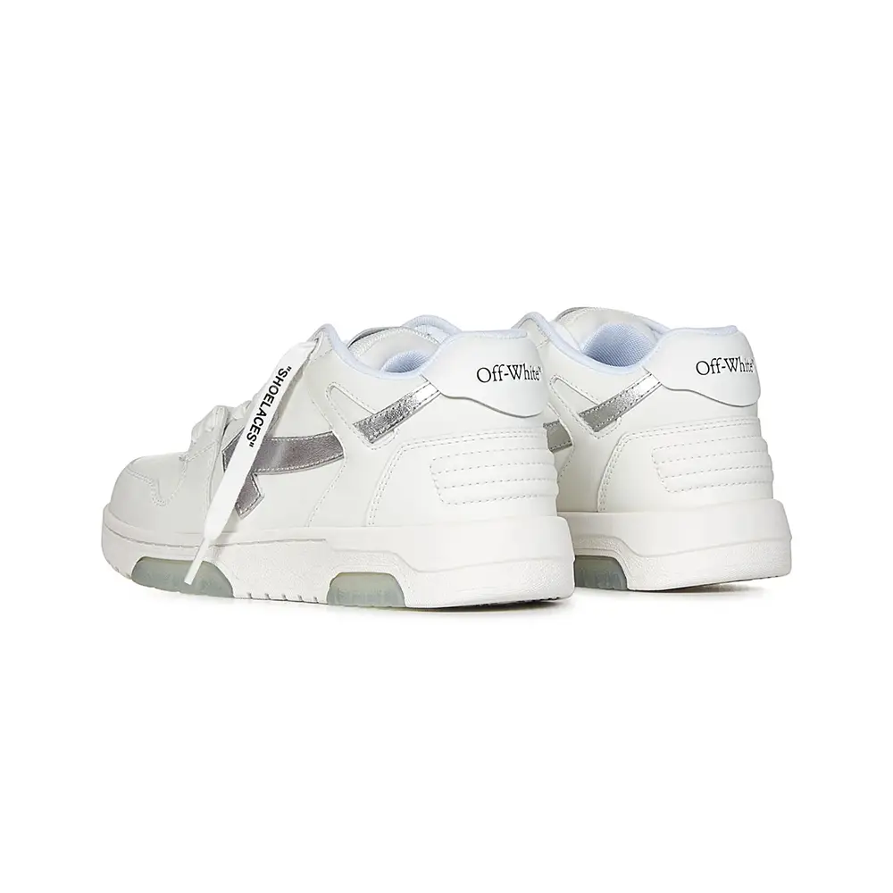 Off-White Out Of Office 'OOO' Sneakers White Silver with Off-White Out Of Office 'OOO' Sneakers White Silver with